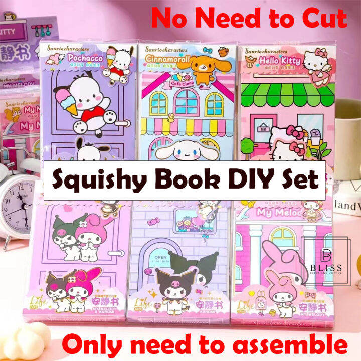 Mini Squishy DIY Kit Set Book PreCut Sanrio Creative Kids Crafts ...