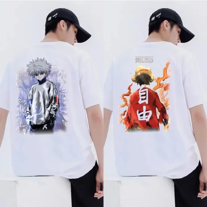 Balsm Anime Oversize white T shirt One Piece Design sablimation Unisex ...