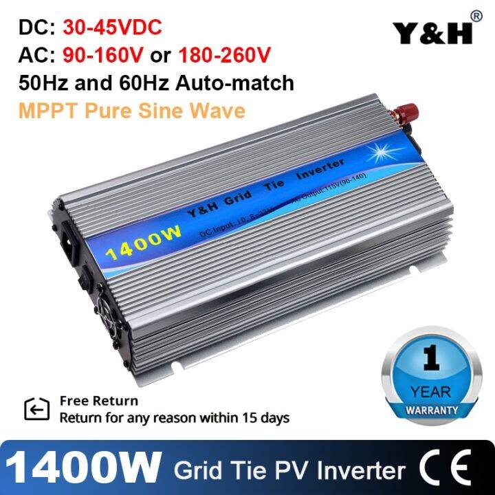 MPPT Pure Sine Wave Inverter 1400W Grid Tie Solar Inverter - MPPT Pure ...