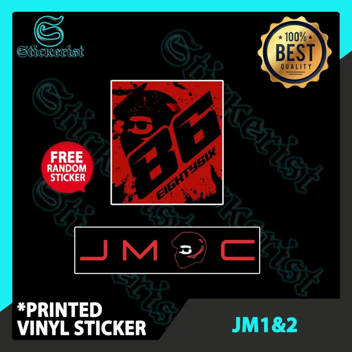 JMAC MOTOVLOG STICKER VINYL DECALS | Lazada PH
