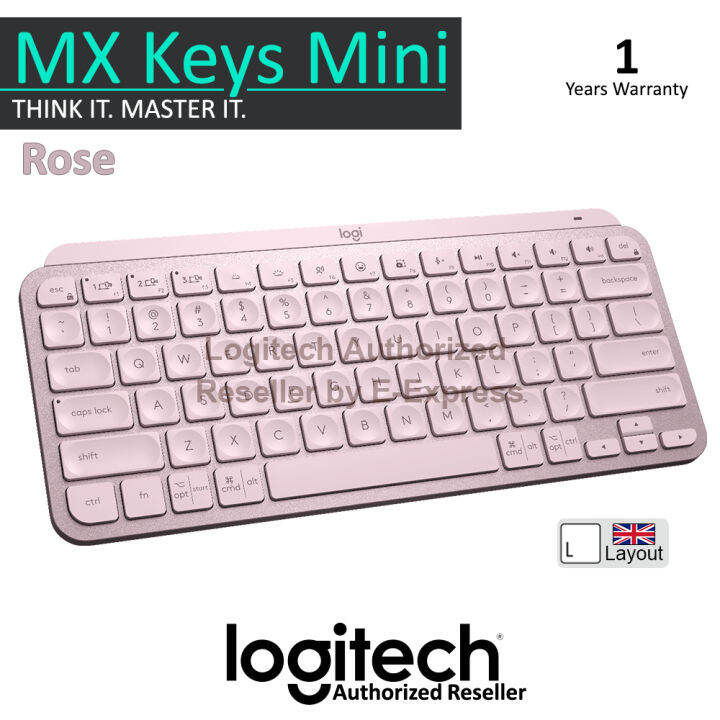 Logitech MX Keys Mini Wireless Keyboard Rose คีย์บอร์ดแป้นภาษาอังกฤษสี ...