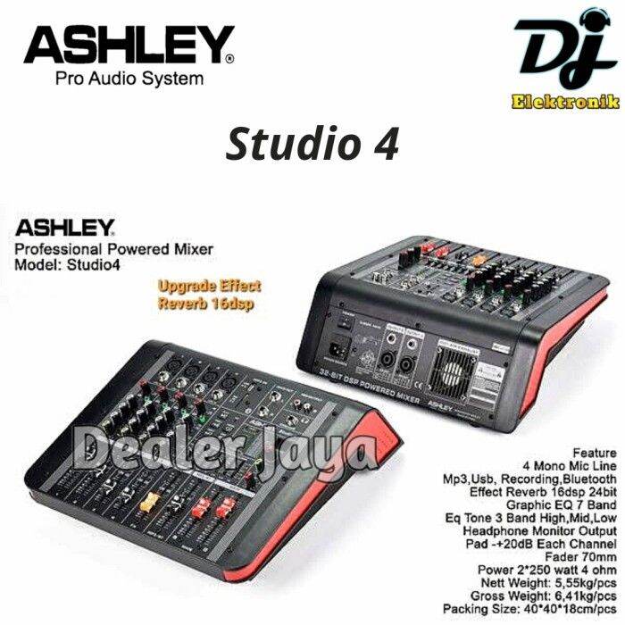 Power Mixer Ashley STUDIO 4 / STUDIO4 - 4 channel | Lazada Indonesia