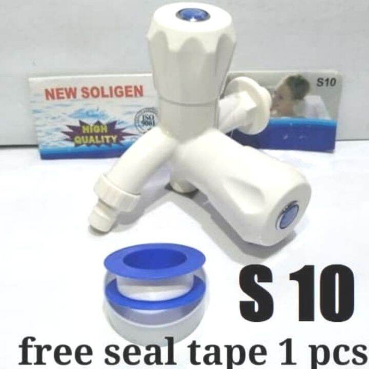 kran cabang s10 pvc-kran double cabang pvc soligen original | Lazada ...