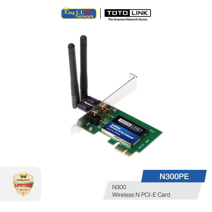 TOTOLINK (N300PE) 300Mbps Wireless PCI-E Adapter 802.11n/b/g (2T*2R) | Lazada.co.th