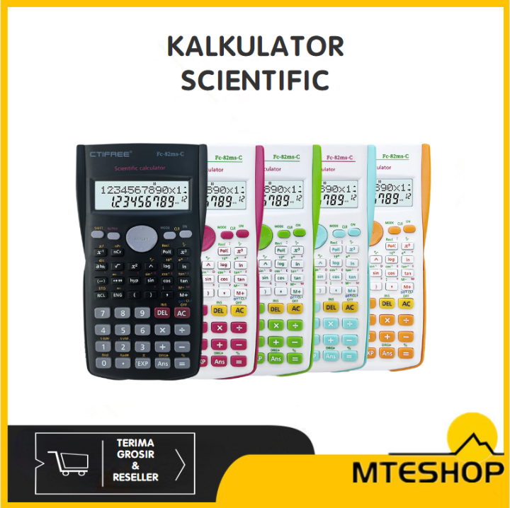 MTE Kalkulator Color Function Scientific Kalkulator 24 Fungsi Kalkulasi ...