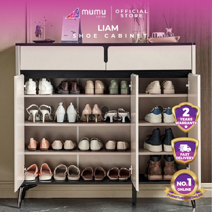 [MUMU Living] Liam Shoe Cabinet Shoe Rak Almari Kasut Tempat Letak ...