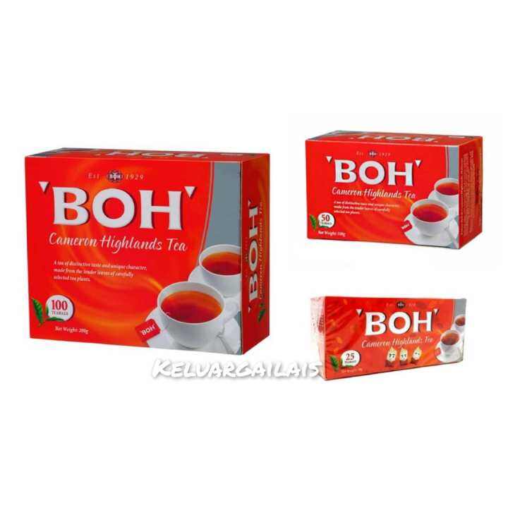 ชา Boh Cameron Highlands tea แพ็ค 25,50 และ 100 ซอง | Lazada.co.th