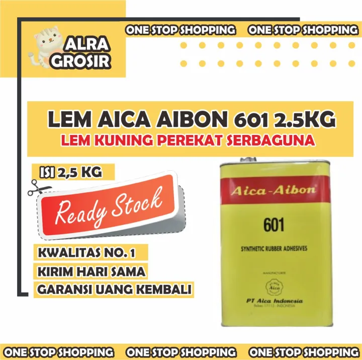 LEM AICA AIBON 601 2.5KG LEM KUNING PEREKAT SERBAGUNA 2,5 KG | Lazada Indonesia