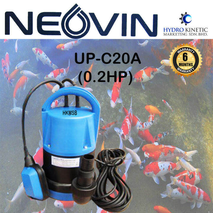 Neovin UP-C20A 150W (0.2HP) 6m3/hour Submersible Water Pump - WATER ...