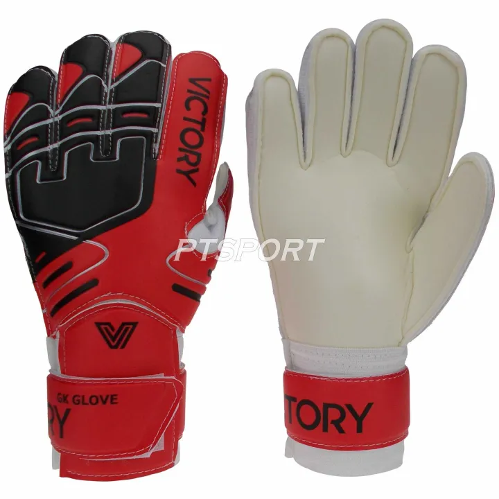 ถุงมือผู้รักษาประตู ถุงมือโกล์วเด็ก VICTORY GK GLOVE มี Finger Save ...
