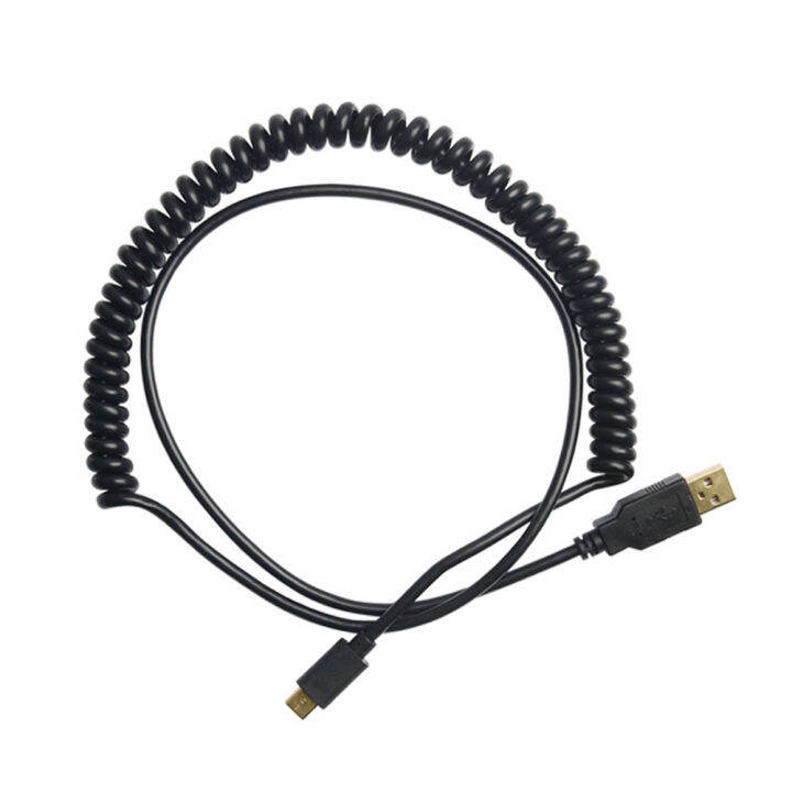 Mechanical Keyboard USB Type-C Data Cable Accessory Anti Knot Coiled ...