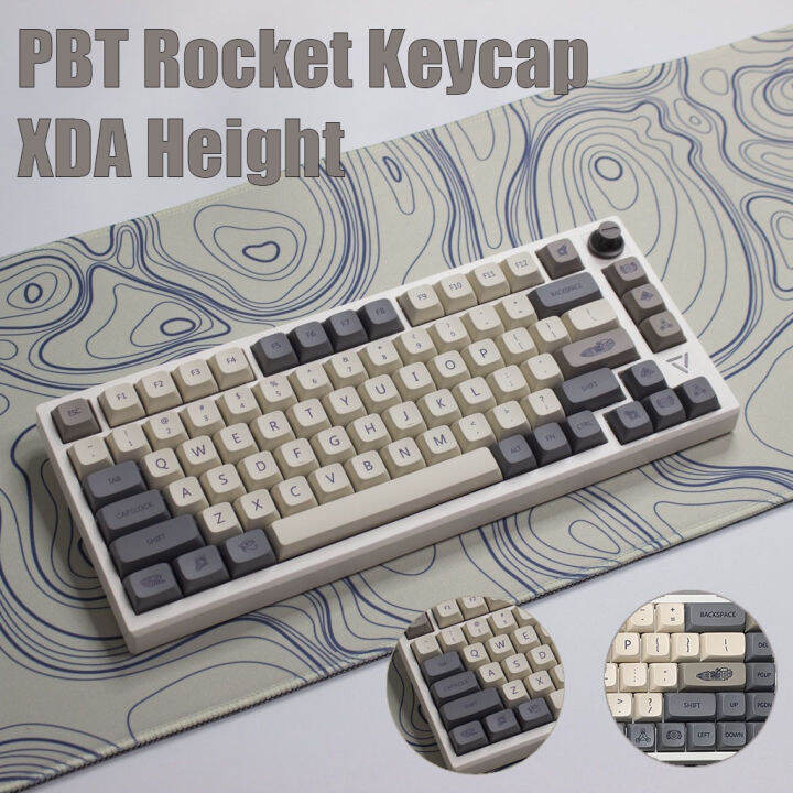 121 keys high quality mechanical keyboard keycaps PBT rocket keycaps ...