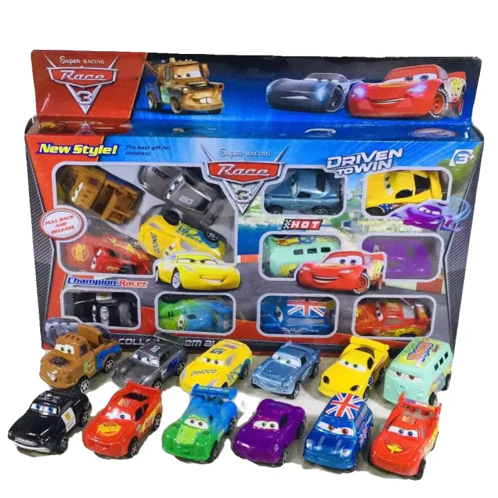 Suisui fashion shop Super Race Cars 12 in 1 Set Pullback and Release | Lazada PH