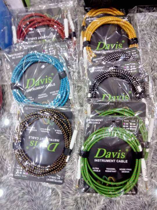 **KIRK James Music**I DAVIS Instrument Assorted Colored Cable I GUITAR ...