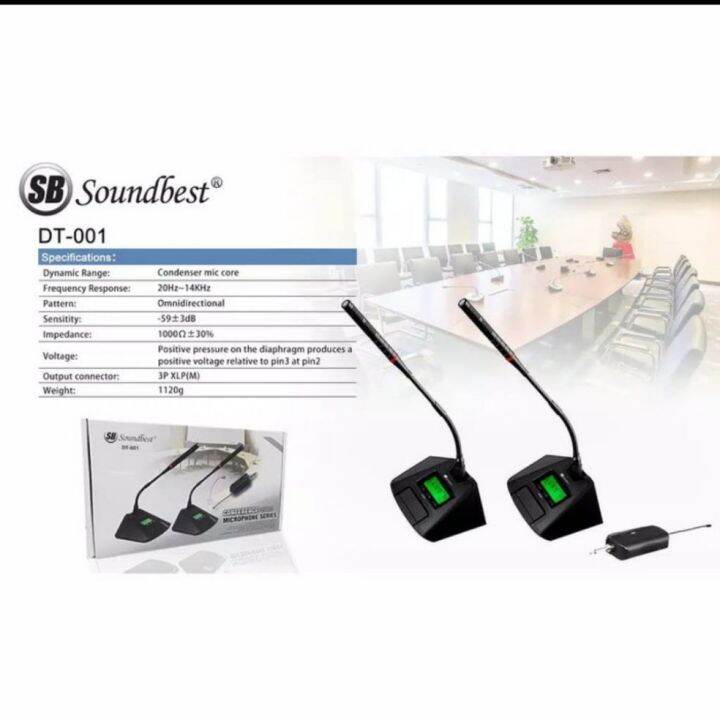 mic meja wireless mic conference wireless soundbest DT 001 | Lazada Indonesia