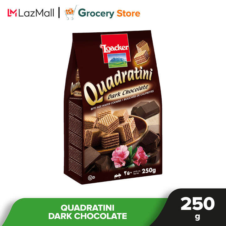 Loacker Quadratini Dark Chocolate 250g | Lazada