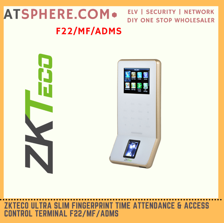 ZKTeco Door Access Fingerprint MF Mifare Card Password Pin Time Attendance Access Control Reader ...