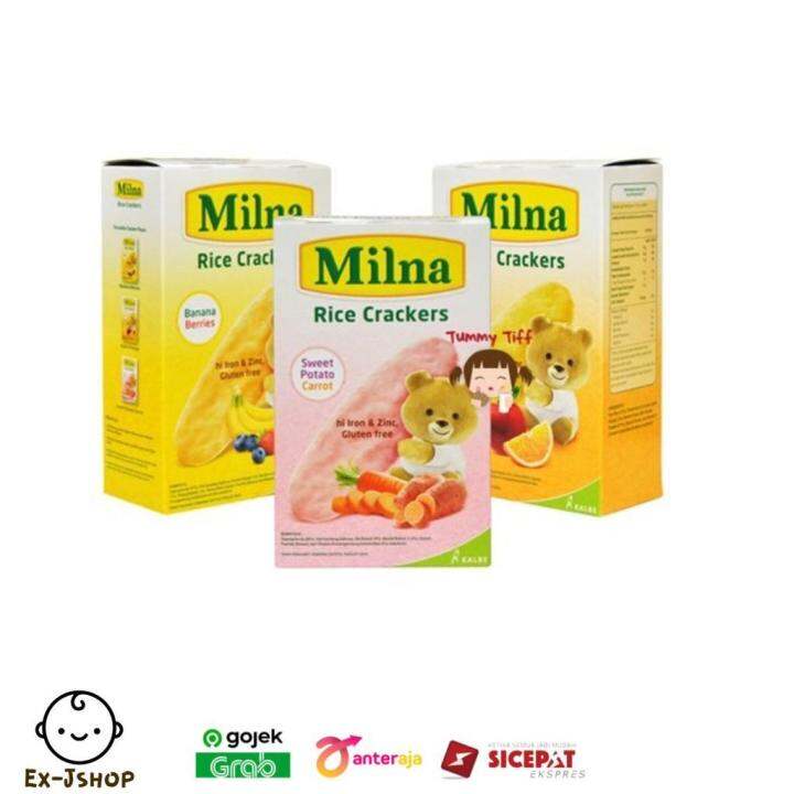 Milna Rice Crackers 5x4gr rasa Banana Berries, Apple Oranges, Sweet ...