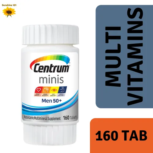 Centrum Minis Men 50+ Multivitamin / Multimineral Supplement 160 ...