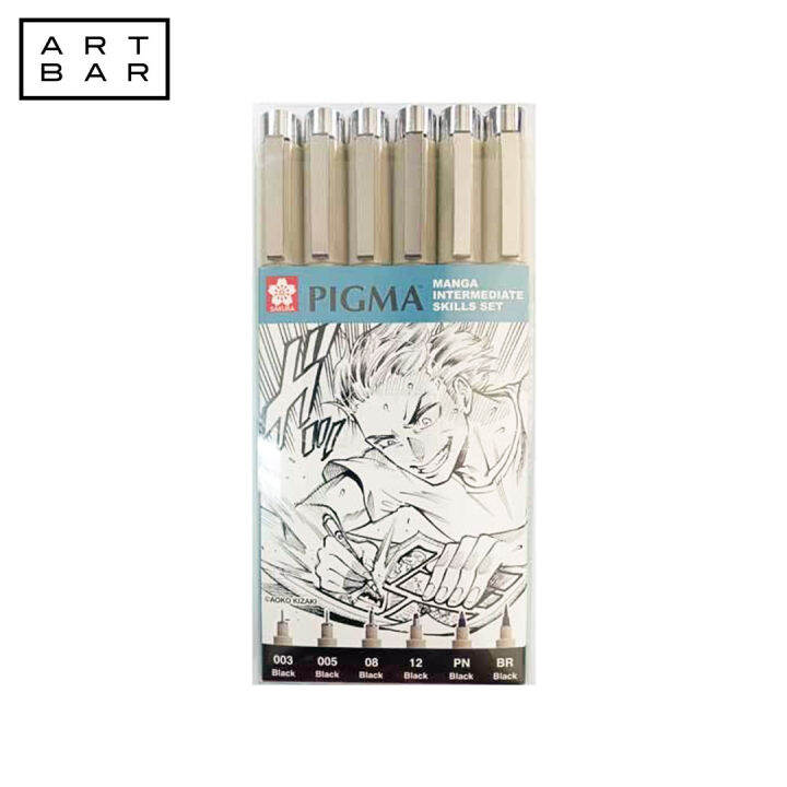 Sakura Pigma Micron Manga Intermediate Set Drawing Pen Xsdk-M6B Black 6s - Art Bar | Lazada PH