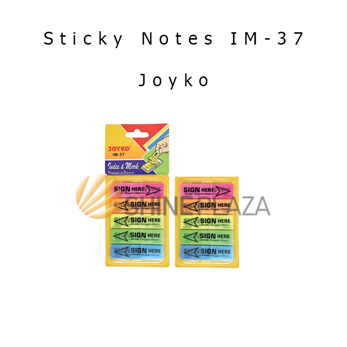 Memo Sticky Notes Sign Here Joyko IM-37 | Lazada Indonesia