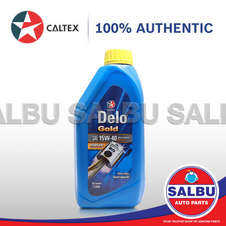 CALTEX Motor Oil Delo Gold SAE 15W-40 API CH-4 1L FOR DIESEL ENGINE ...