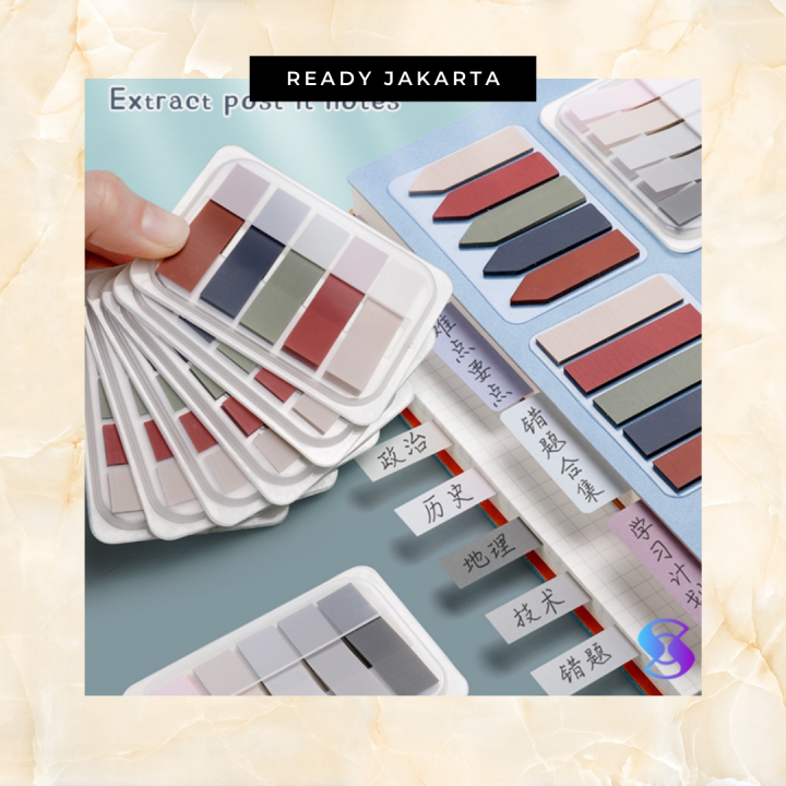 Sticky Note Memo Note Memo Stick Sticker Removable PET Arrow Indikator ...