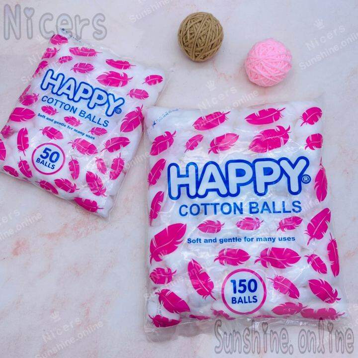 Happy Cotton Balls 50's 150's balls (BULAK) | Lazada PH
