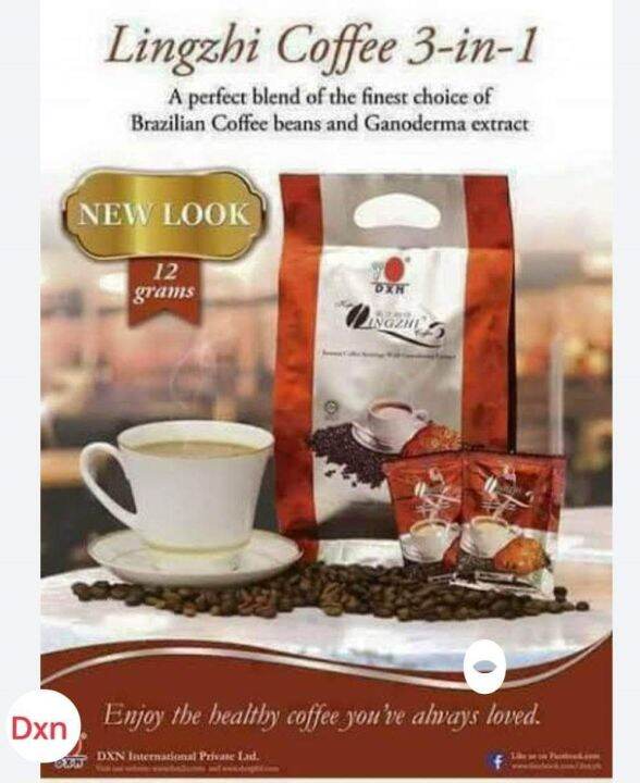 DXN Lingzhi Coffee 3 in 1 10.5g 20 sachets x 10.5g | Lazada PH