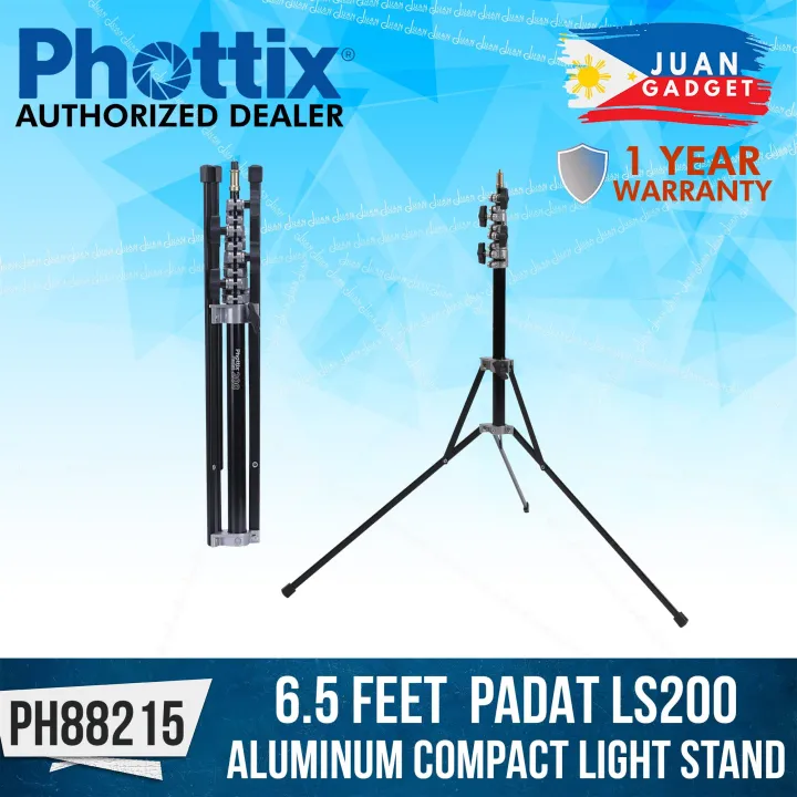 Phottix Padat 200 4-Section Aluminum Compact Light Stand 200cm or 6.5 Feet | JG Superstore ...
