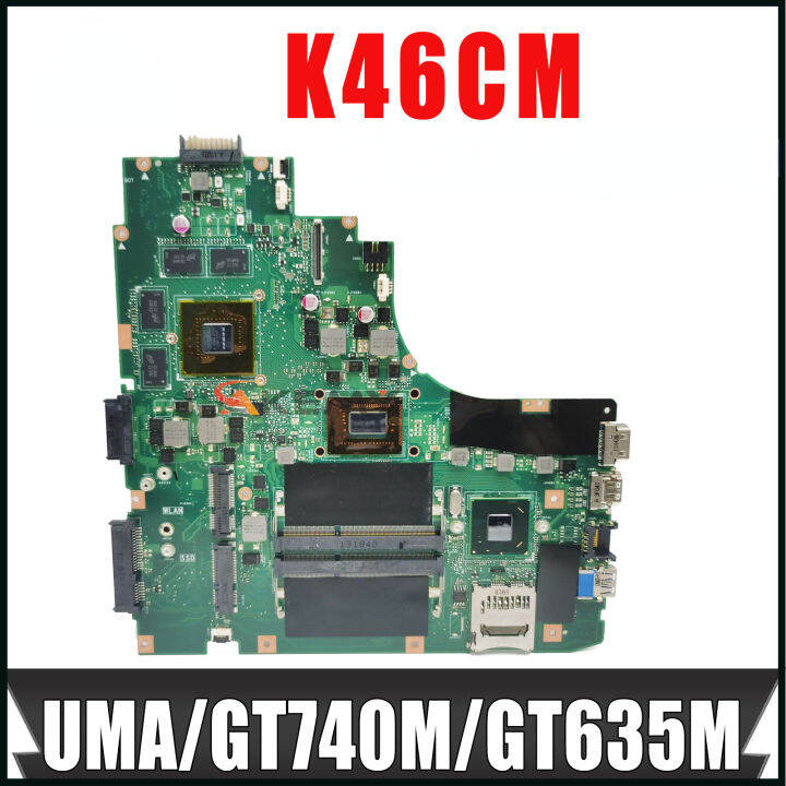มาเธอร์บอร์ด K46CM สำหรับ K46C ASUS K46CM มาเธอร์บอร์ดแล็ปท็อป A46CM K46CB มี I5 I3 I7เมนบอร์ด ...