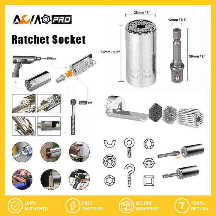 AumoPro Universal ประแจแรงบิด Spanner Grip Multi Function Ratchet ...