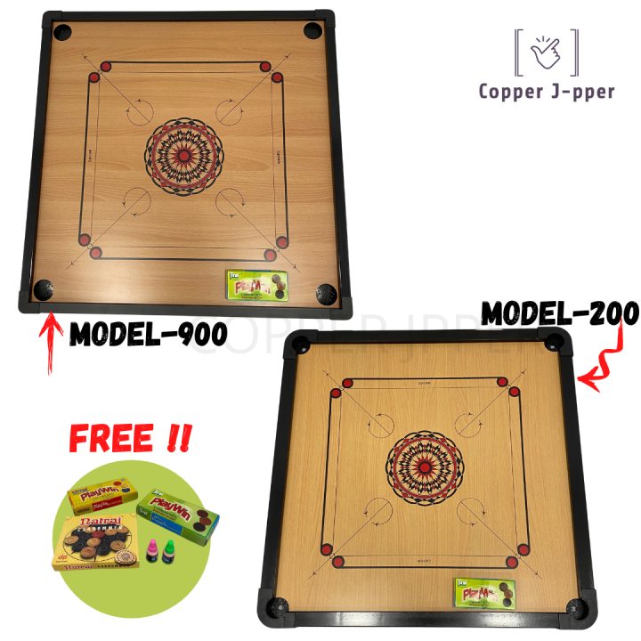 Classic Carrom Board 81cm X 81cm X 2.8cm/3cm With FREE GIFT (Carom Men ...