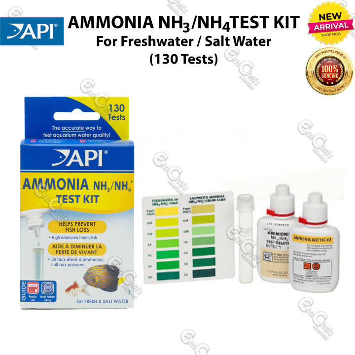 API Ammonia Test kit NH3/NH4 (130 Tests) (plnt) (acc) API Ammonia Test ...
