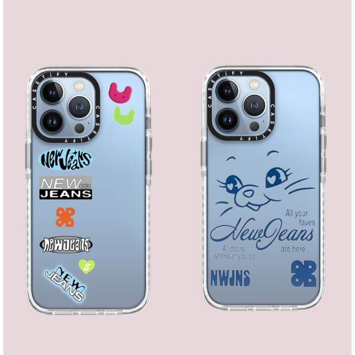 NewJeans Casetify Stickers Case For iPhone 14 Plus 11 12 13 Pro X XS XR ...