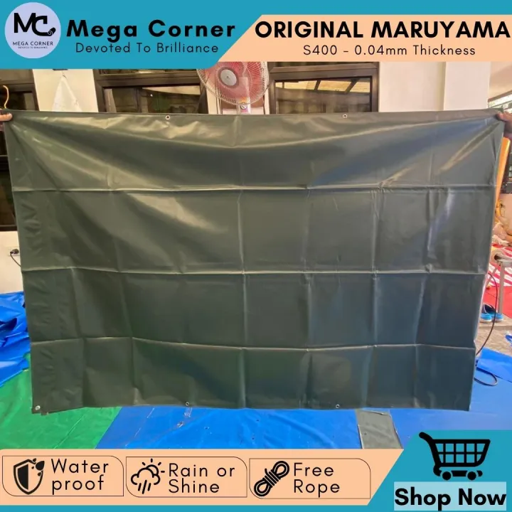 WITH FREE ROPE ! 7x12ft 100% Waterproof Trapal Lona tolda out door ...