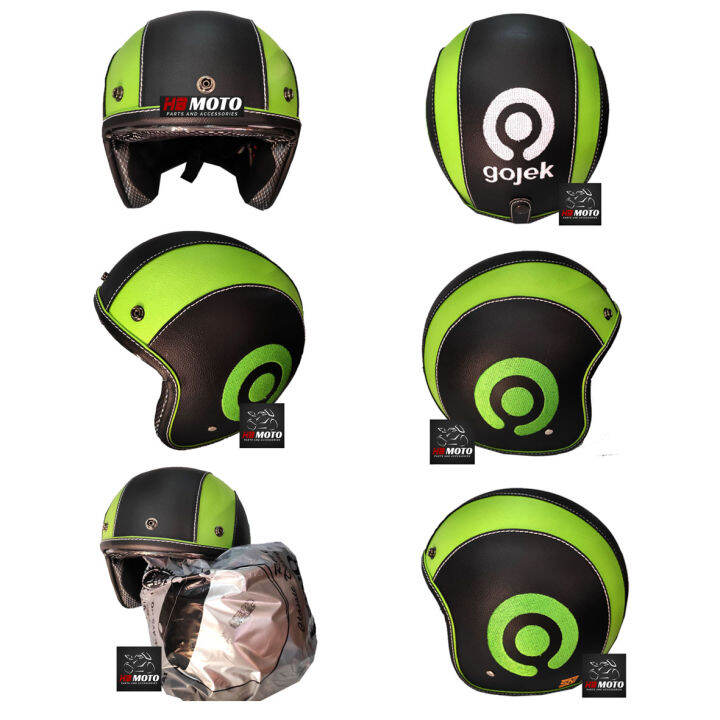 Helm Retro BG Gojek RETROBG1GK / Helm SNI / Helm Retro / Helm Klasik ...