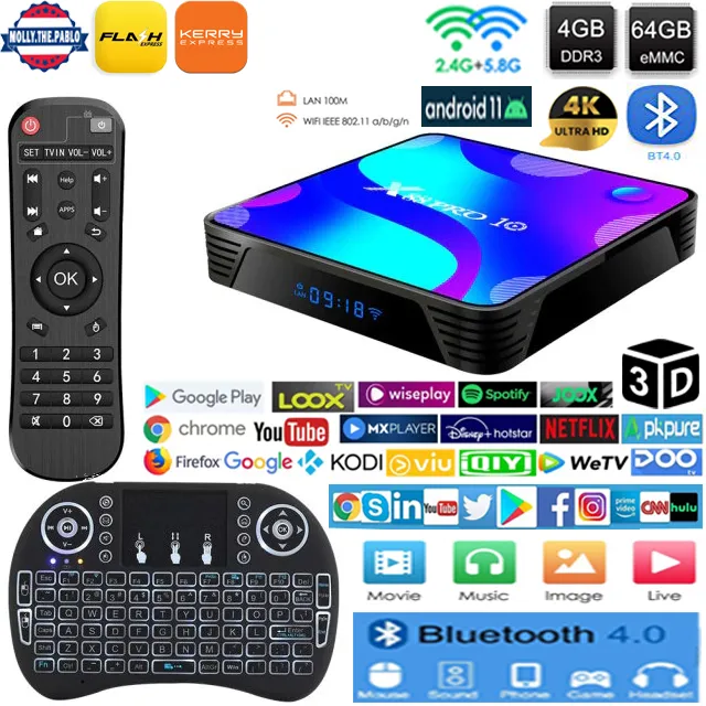 ANDROID BOX - ( 4GB Ram - 64GB EMMC ) Smart TV Box - Android box 2022 ...