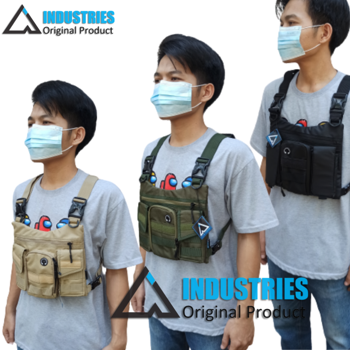 [ORIGINAL A INDUSTRIES] Tas Rompi Dada Pria, Rompi Tactical, Tas Dada ...