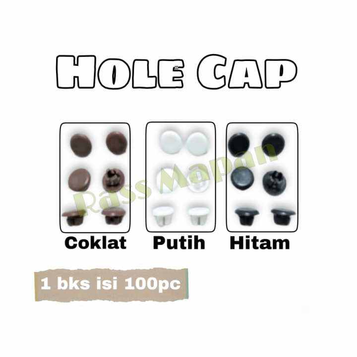 Hole Cap Plug Tutup Skrup Sekrup Plastik Lubang Pintu Kusen Aluminium | Lazada Indonesia