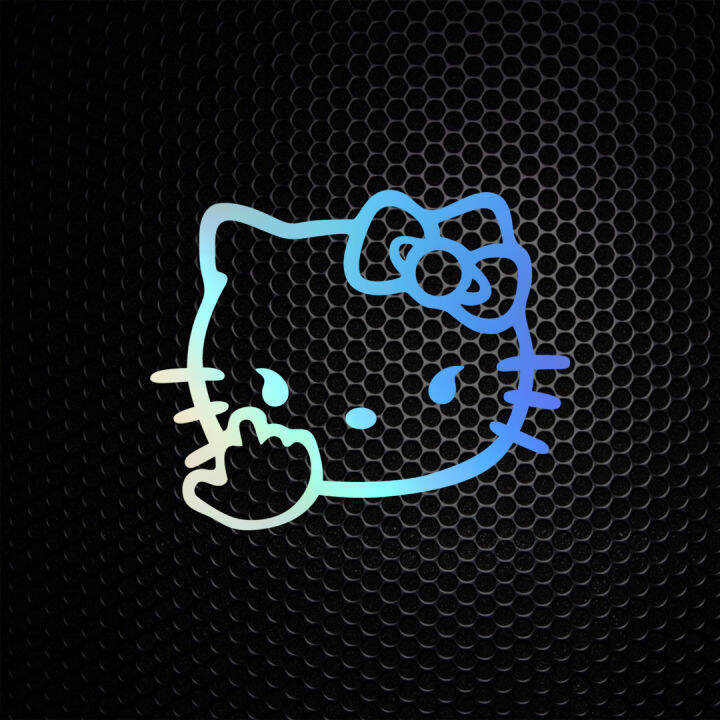 Hello Kitty Dirty Finger WATERPROOF STICKER VINYL decal for phone, mug ...