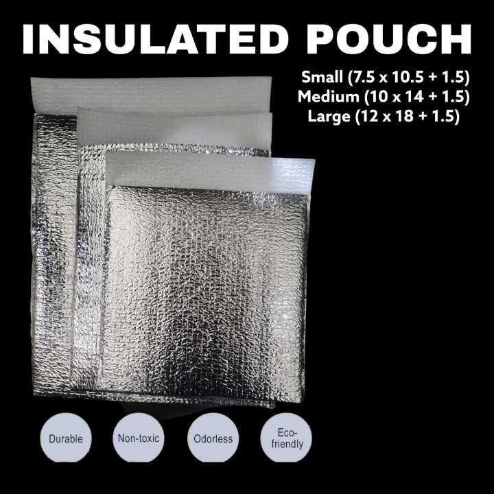Small, Medium, Large, Aluminum Foil Thermal Insulation Bags / Insulated ...