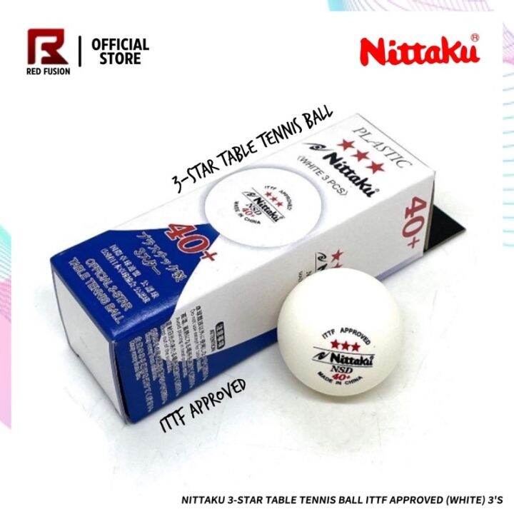 Nittaku White 3-Star Table Tennis Ball 3’s 100 Authentic | Lazada PH