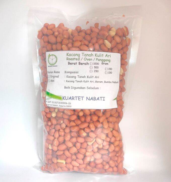 500gr Roasted Kacang Tanah Kulit Ari / Peanut Varian Rasa Original ...