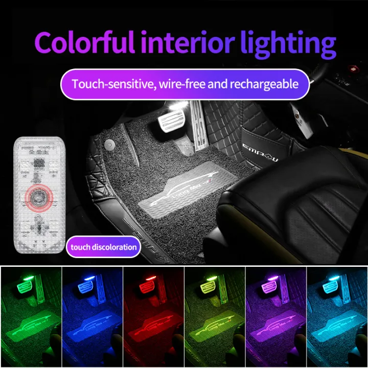 Wireless Leds Interior light LED Lamp Magnetic Car Ceiling Lamp Reading ...