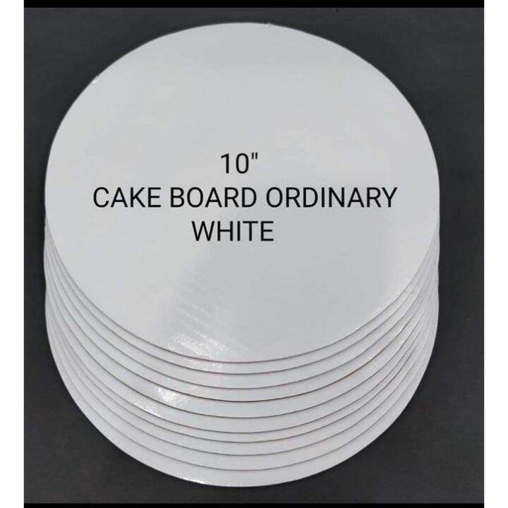 10" Cake Board White Round Ordinary Board (10PCS) | Lazada PH