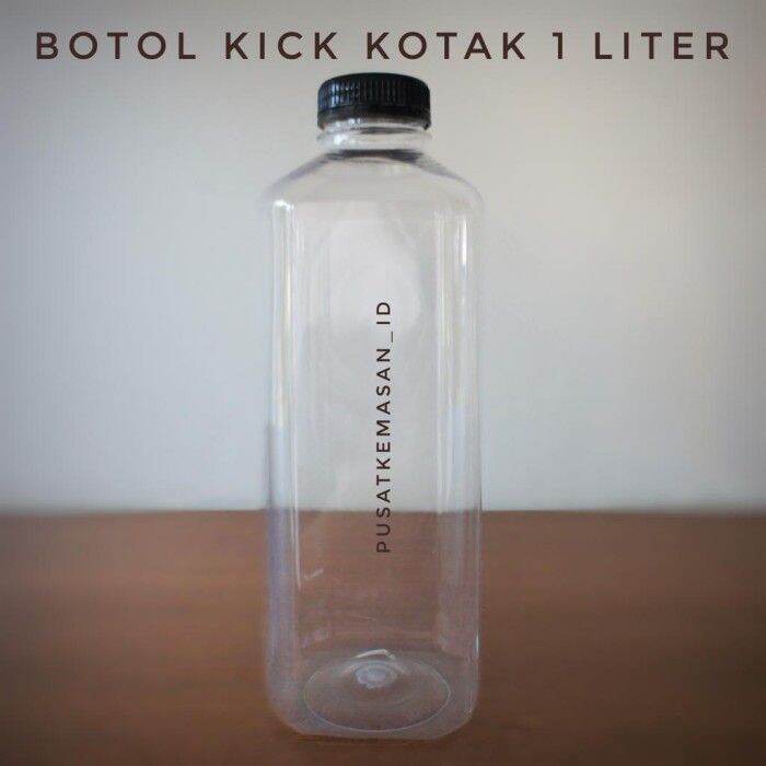 Botol Kick Kotak 1 Liter Tebal / 1000ml Jus Kopi Susu Yogurt Jamu Teh ...