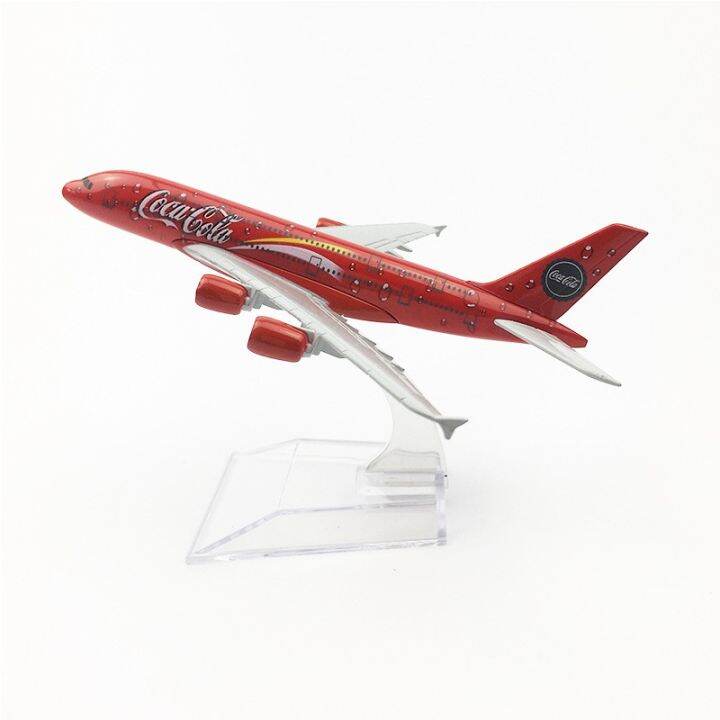 [16cm] โมเดลเครื่องบิน Coca Cola A380 (Aircraft Metal Model) วัสดุทำจาก ...