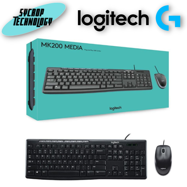 เมาส์+คีย์บอร์ด (2in1) USB LOGITECH (MK200) Black ประกันศูนย์ เช็ค ...