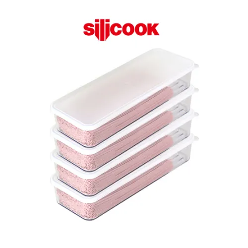 Flat Food Container 850ml 4P Set / Food Storage | Lazada PH